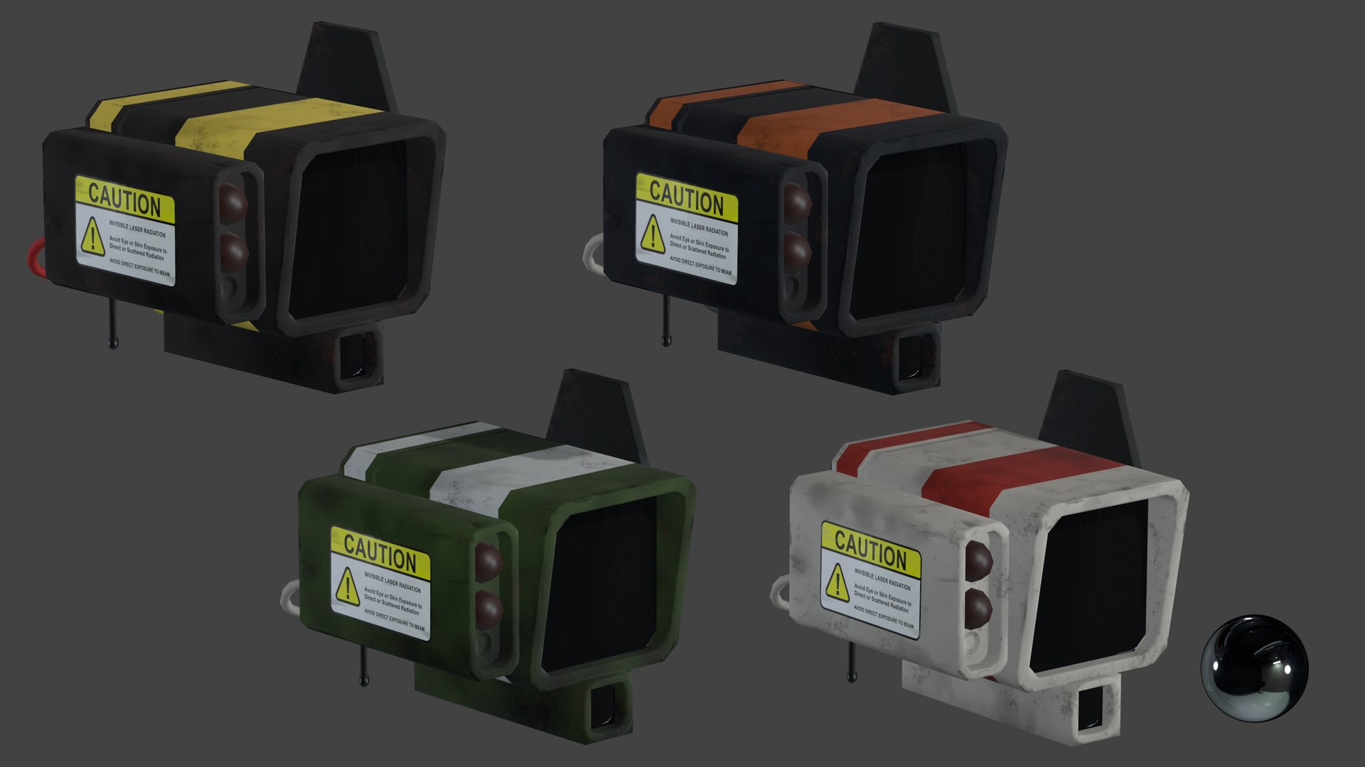 Flying Recon Robot - Game Ready 3D Model - TurboSquid 1990853