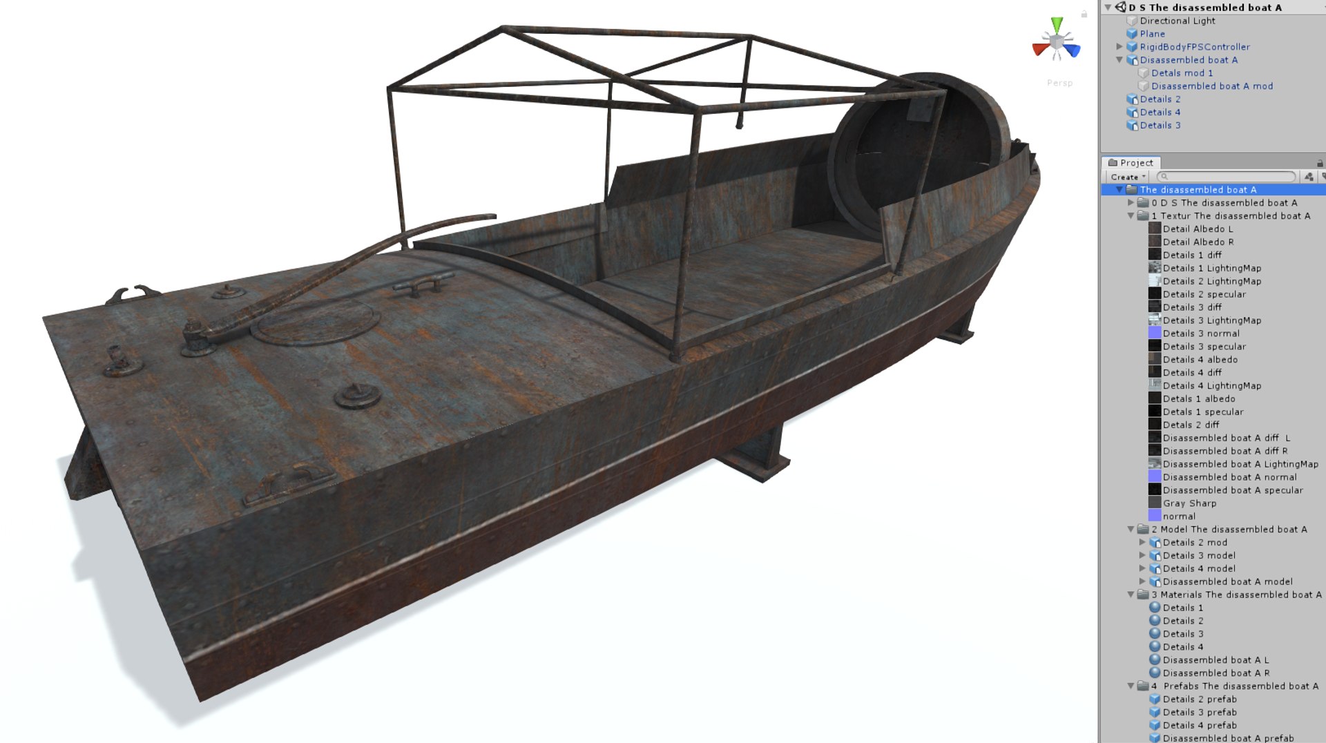 Disassembled Boat Bk-2 3D - TurboSquid 1582510