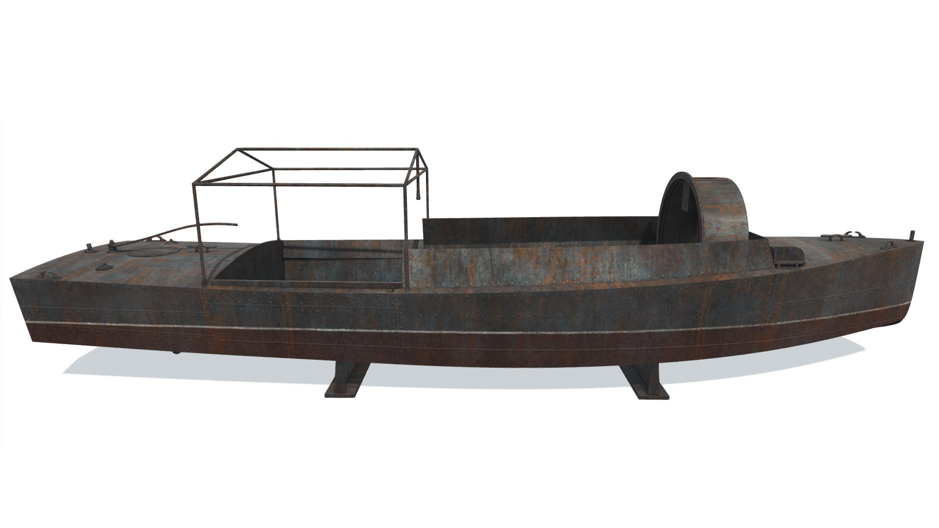 Disassembled Boat Bk-2 3D - TurboSquid 1582510