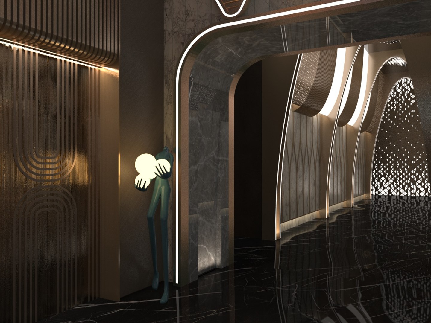 Hall 1 3D - TurboSquid 2096308