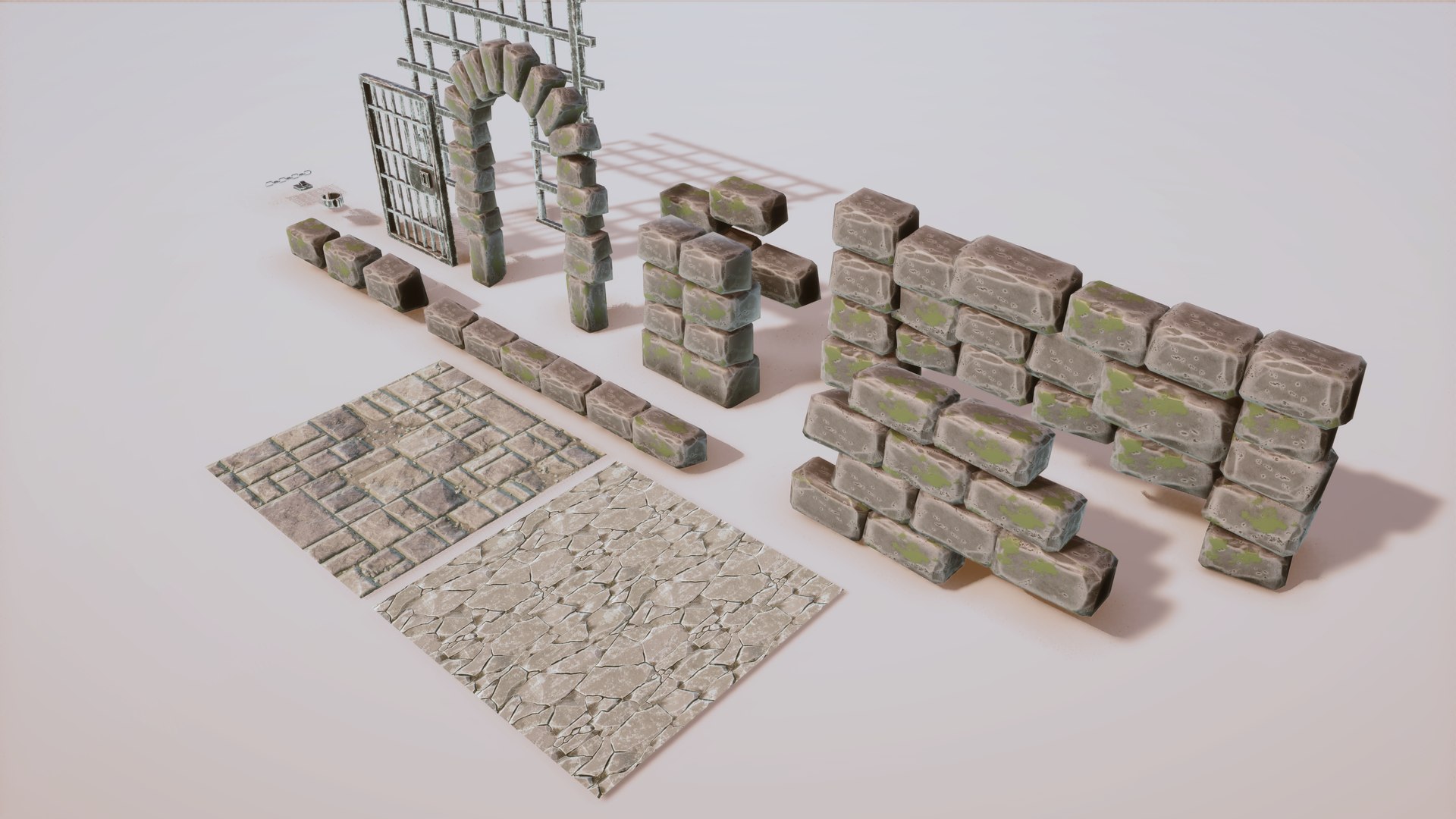 3D model Stylized Medieval Prison Props Kit - TurboSquid 2083959