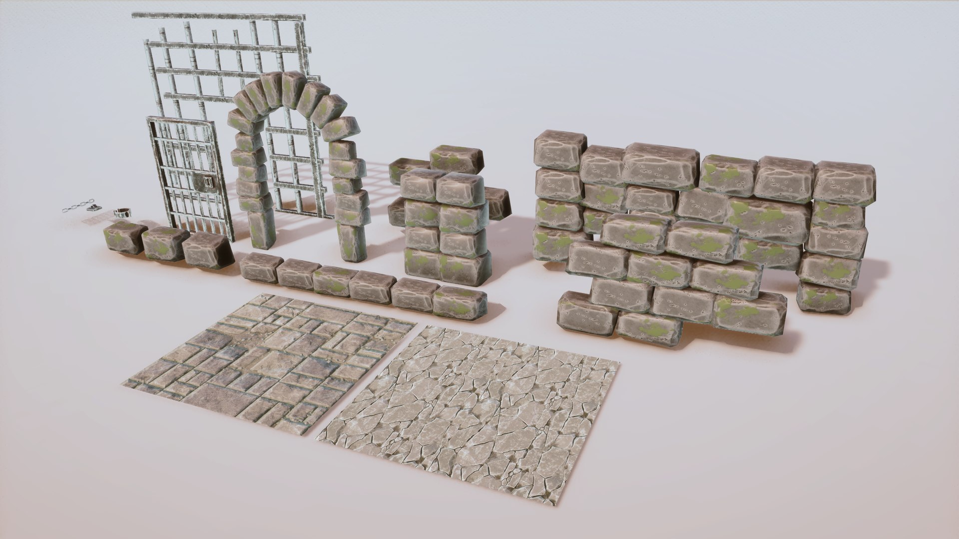 3D model Stylized Medieval Prison Props Kit - TurboSquid 2083959