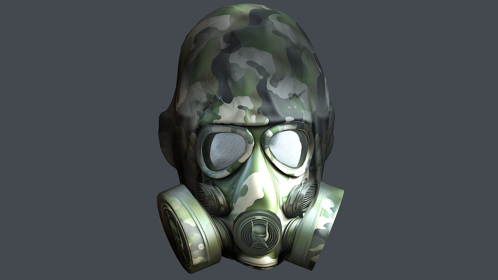 3D Gas Mask Helmet Military Combat Soldier Armor Scifi Fantasy Model ...