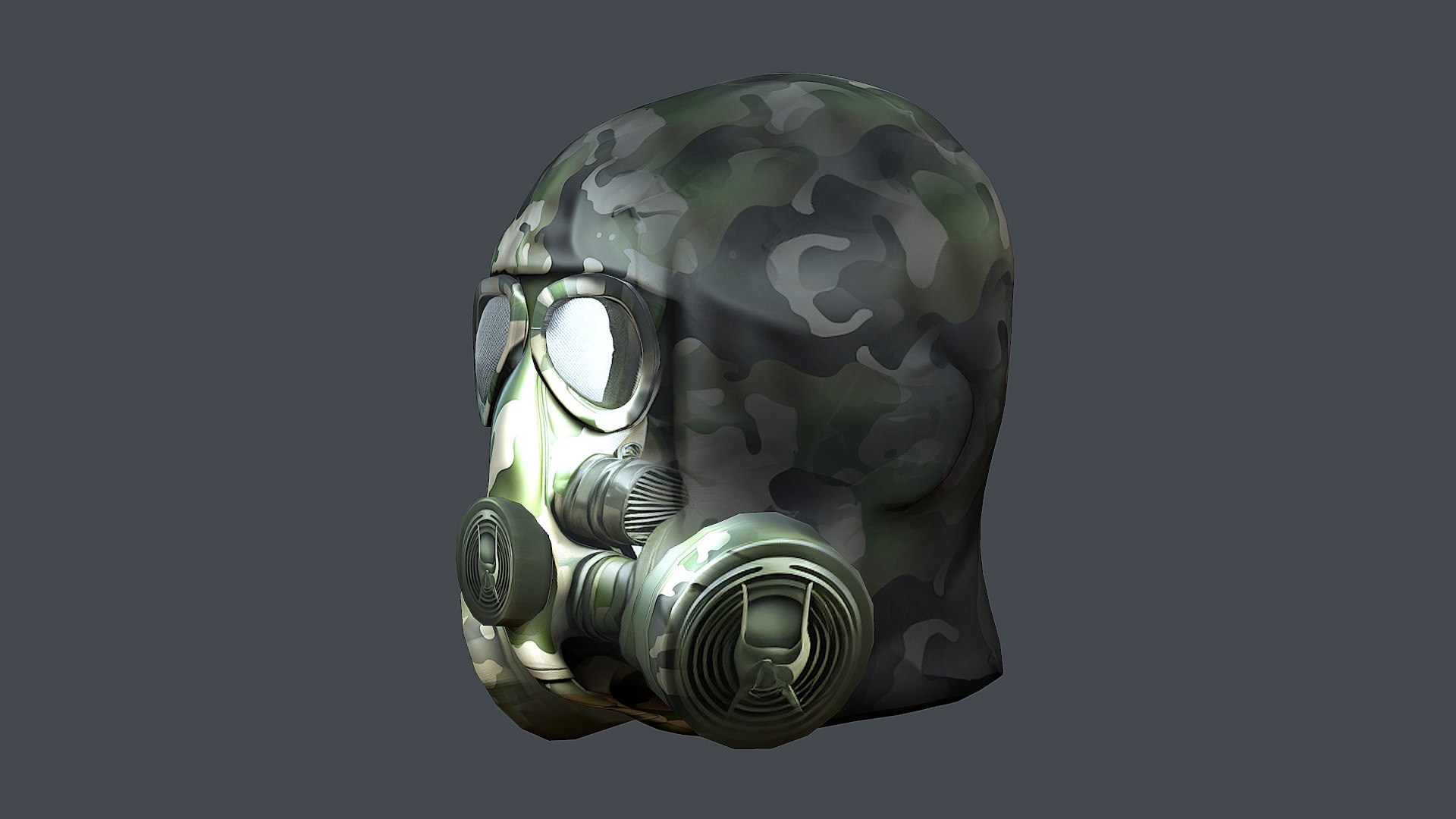 3D Gas Mask Helmet Military Combat Soldier Armor Scifi Fantasy Model ...