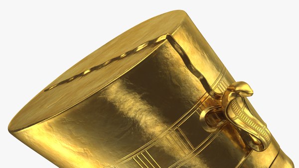 Golden Bust of Queen Nefertiti 3D model - TurboSquid 1827246