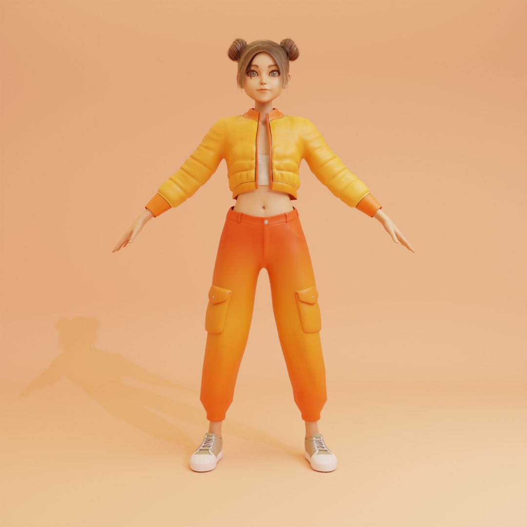 3d Model Girl Turbosquid 2312408
