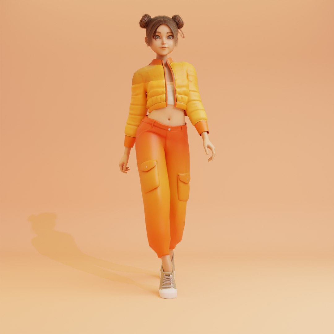 3d Model Girl Turbosquid 2312408
