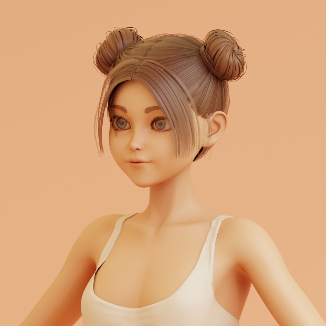 3d Model Girl Turbosquid 2312408