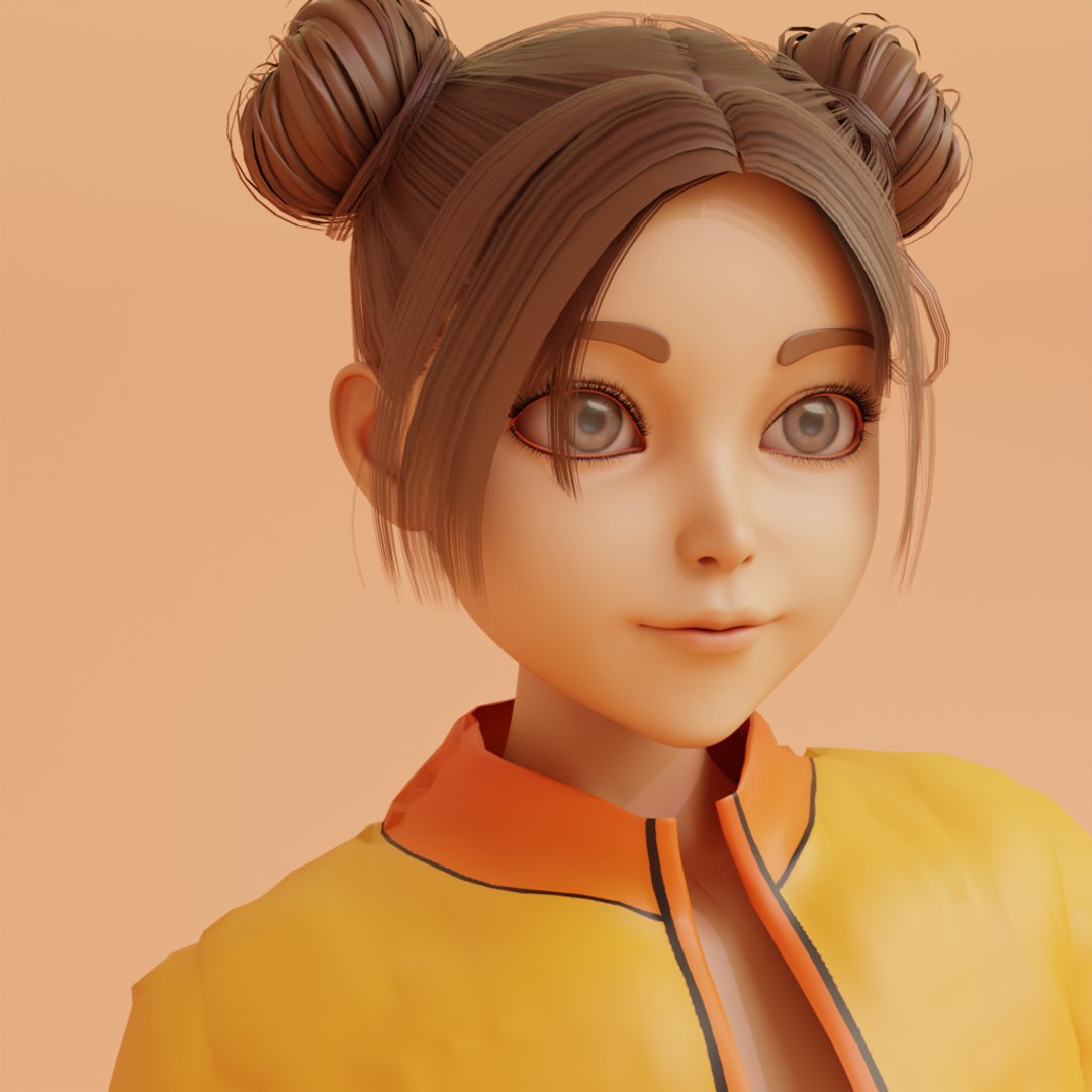 3d Model Girl Turbosquid 2312408