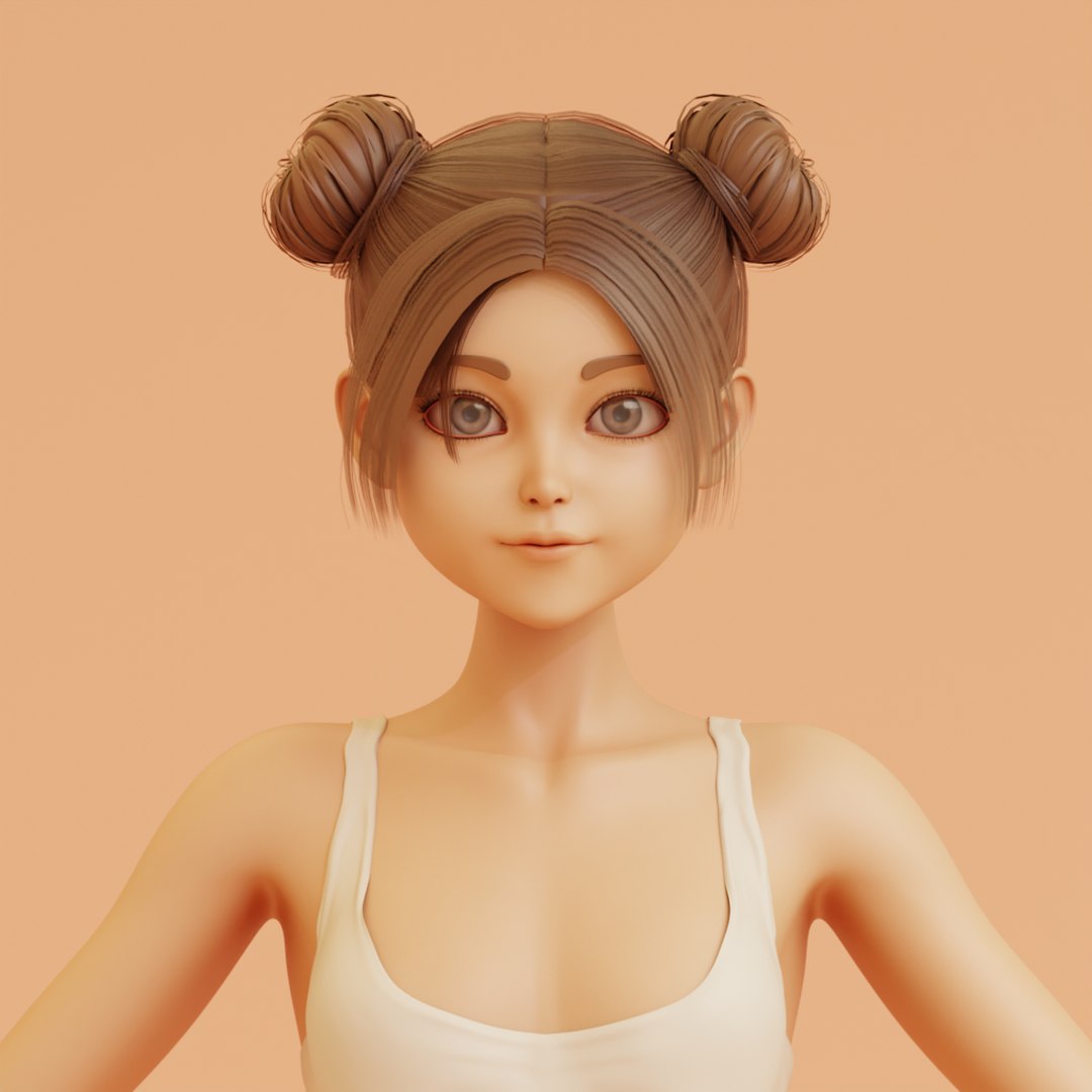 3d Model Girl Turbosquid 2312408