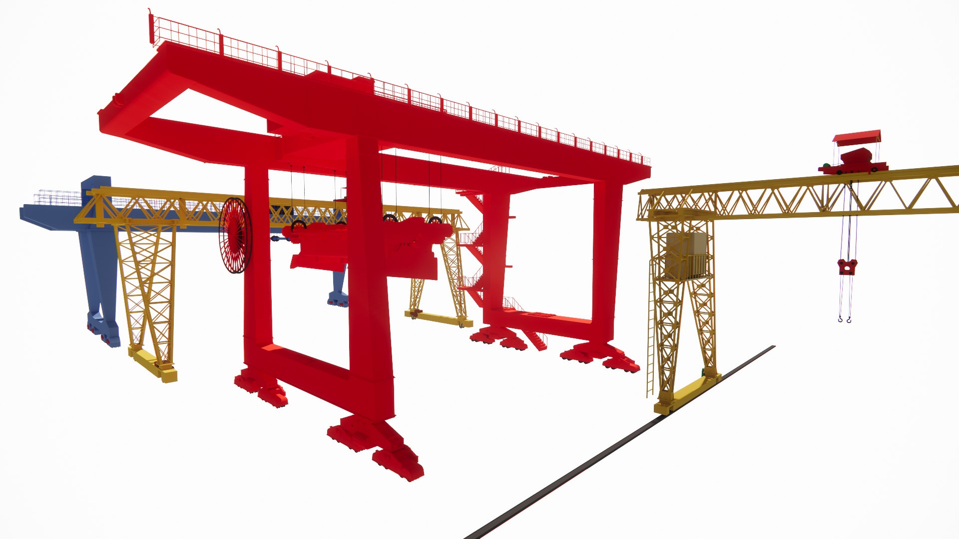 Gantry Crane Collection 3D - TurboSquid 2101774