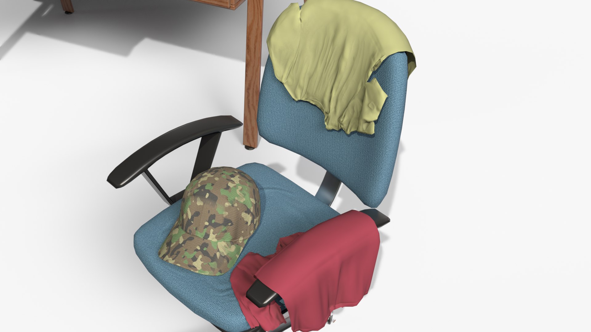 3D Writing Desk - TurboSquid 2141414