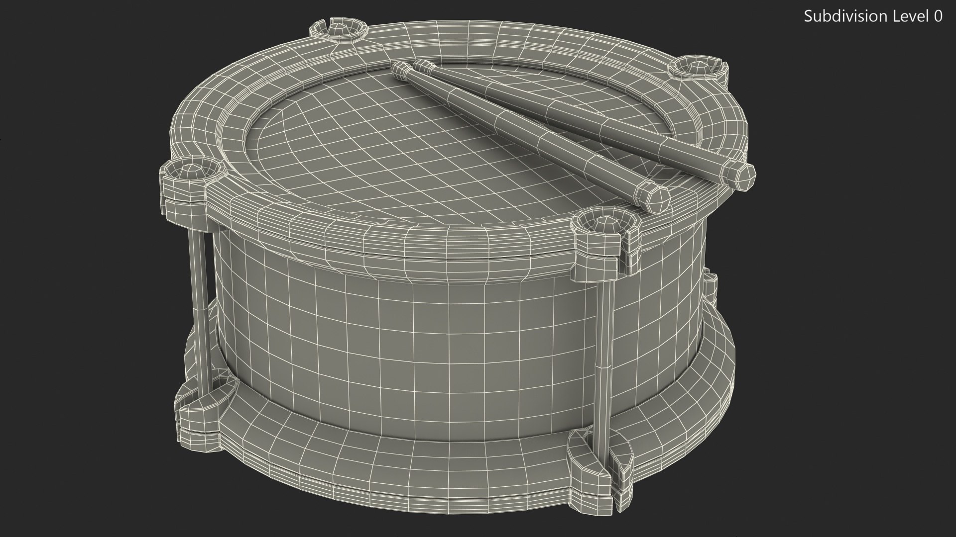 Toy drum drumsticks sticks 3D model - TurboSquid 1626657