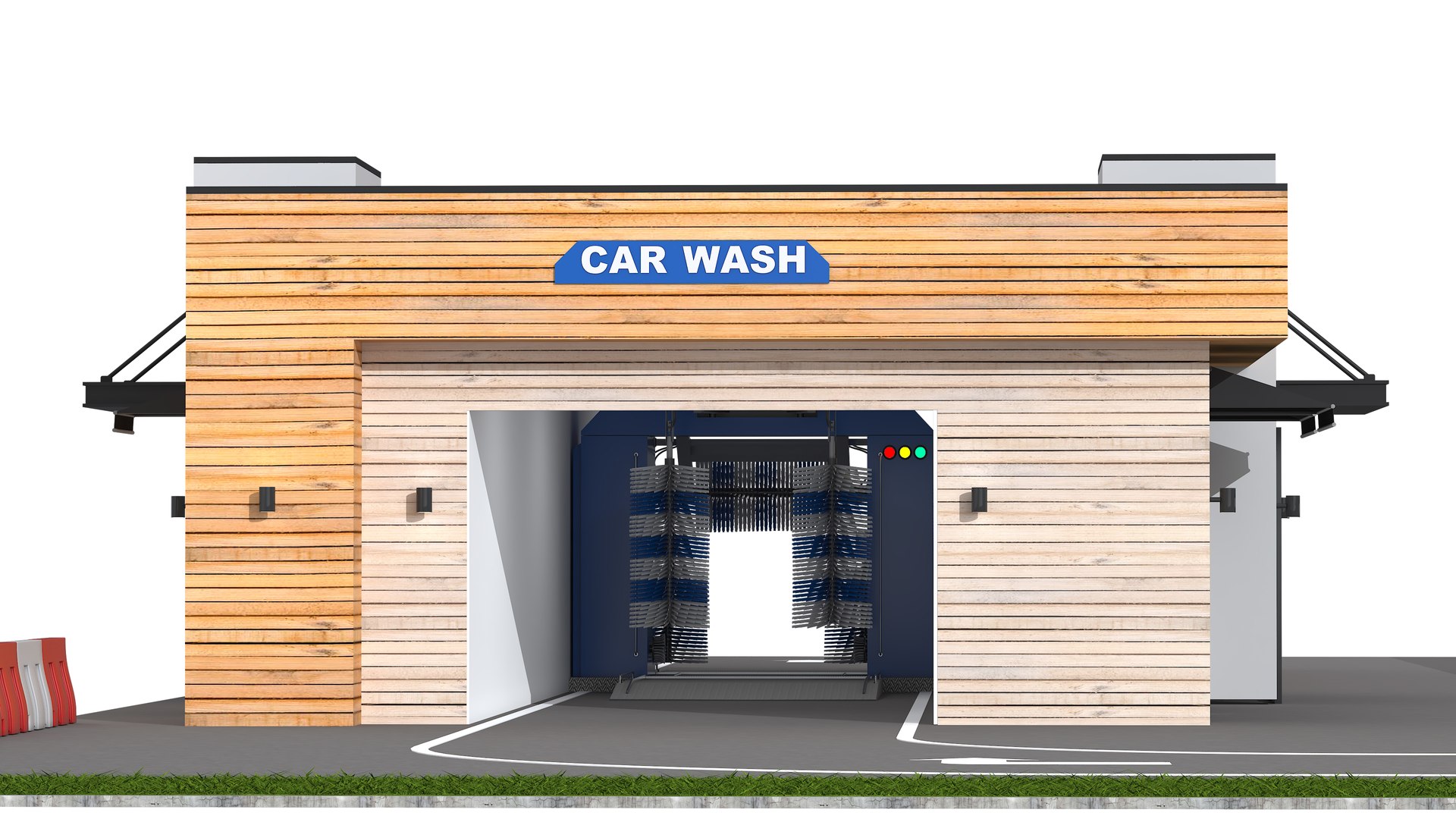 Car Wash Building 3D Model - TurboSquid 2244120