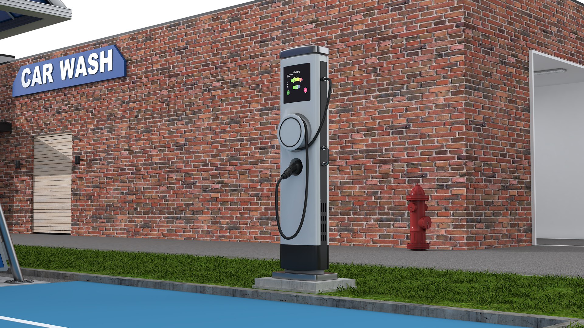 Car Wash Building 3D Model - TurboSquid 2244120