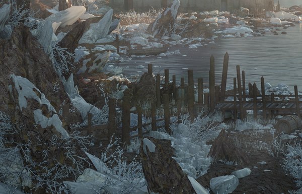 3D model Winter Lost LightHouse Environment - TurboSquid 2008450