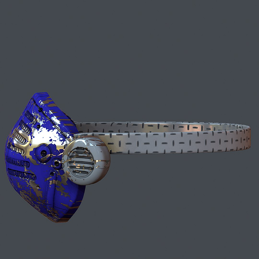 3D Gas mask respirator scifi futuristic model - TurboSquid 1748502