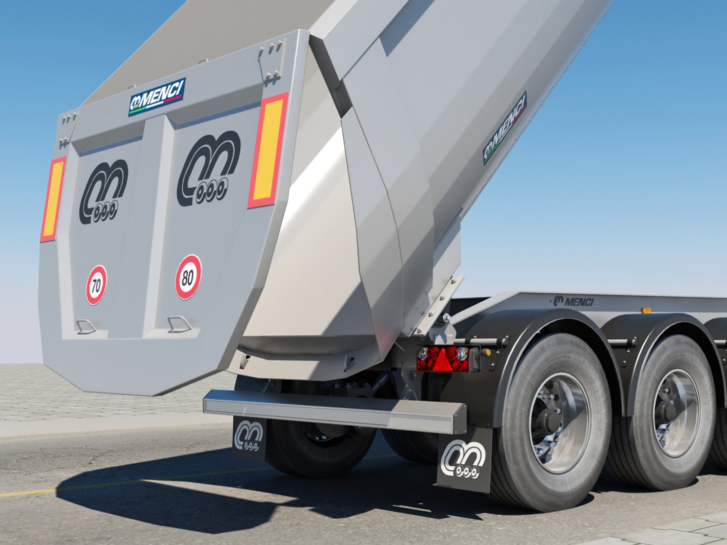 3d Mercedes-benz Axor 1843 Tipper Model