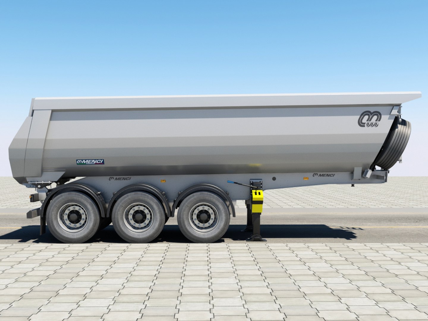 3d Mercedes-benz Axor 1843 Tipper Model