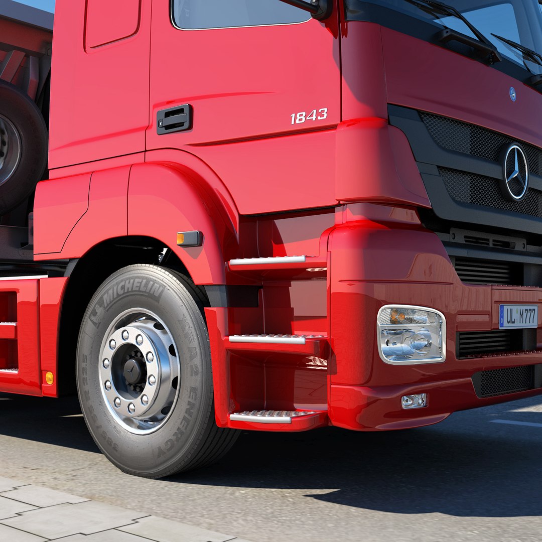 3d Mercedes-benz Axor 1843 Tipper Model