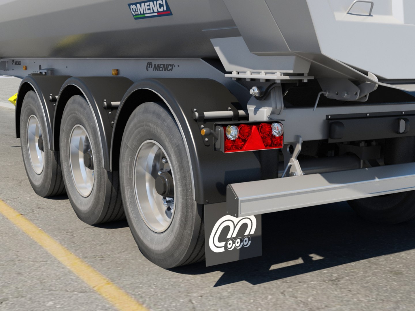 3d Mercedes-benz Axor 1843 Tipper Model