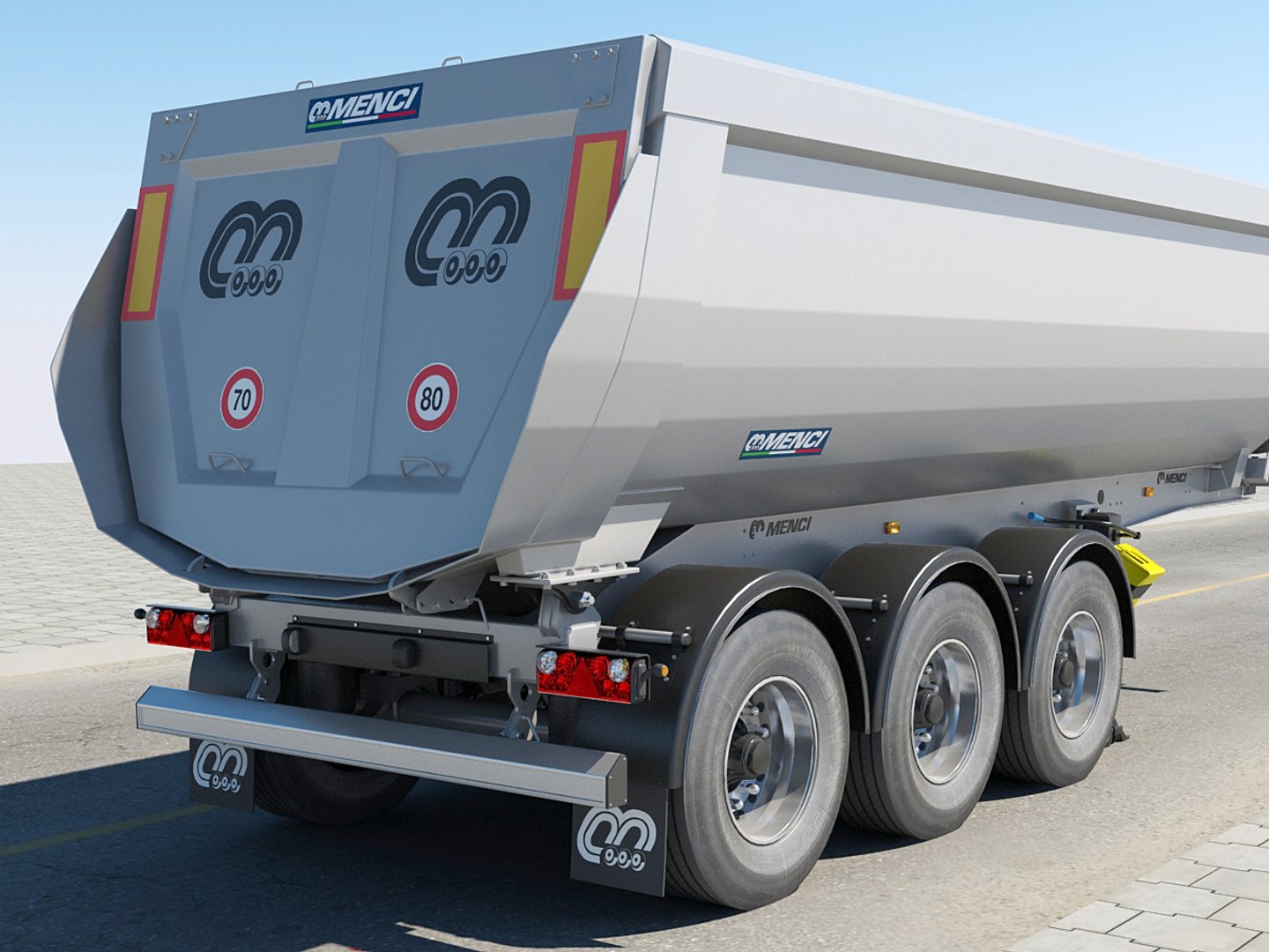 3d Mercedes-benz Axor 1843 Tipper Model