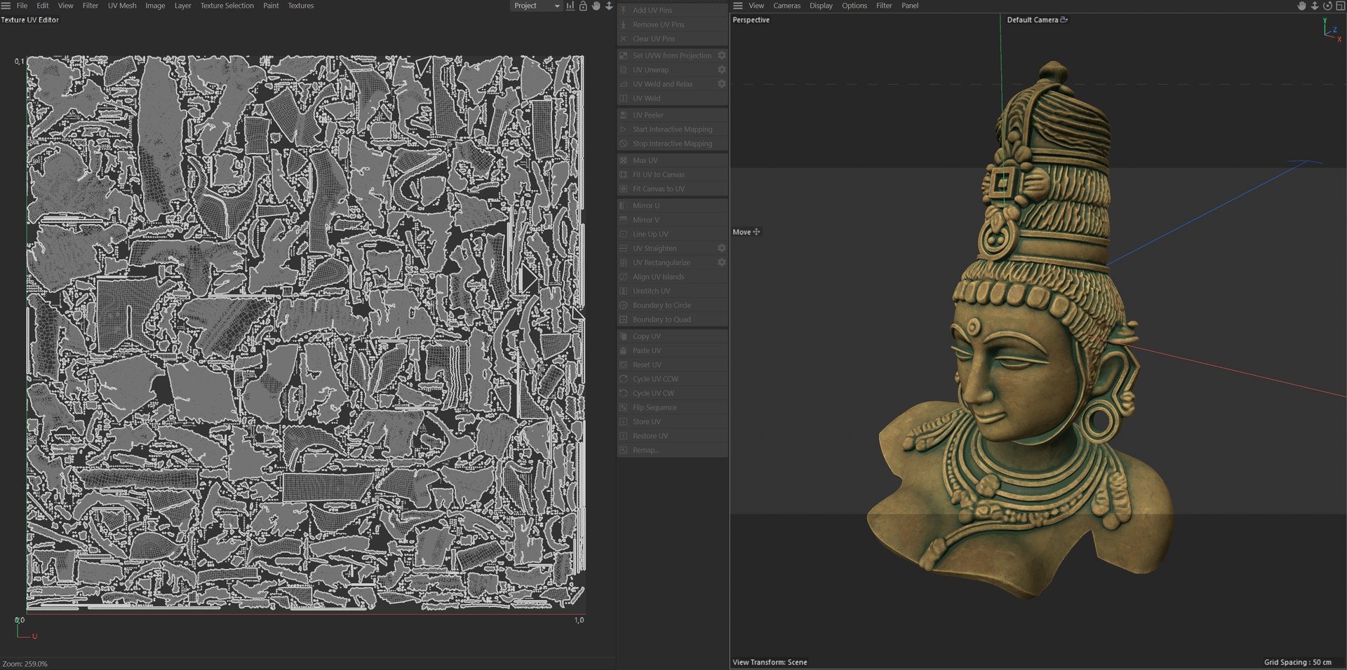 Asian Goddesses Parvati Bust 3D Model - TurboSquid 2436211
