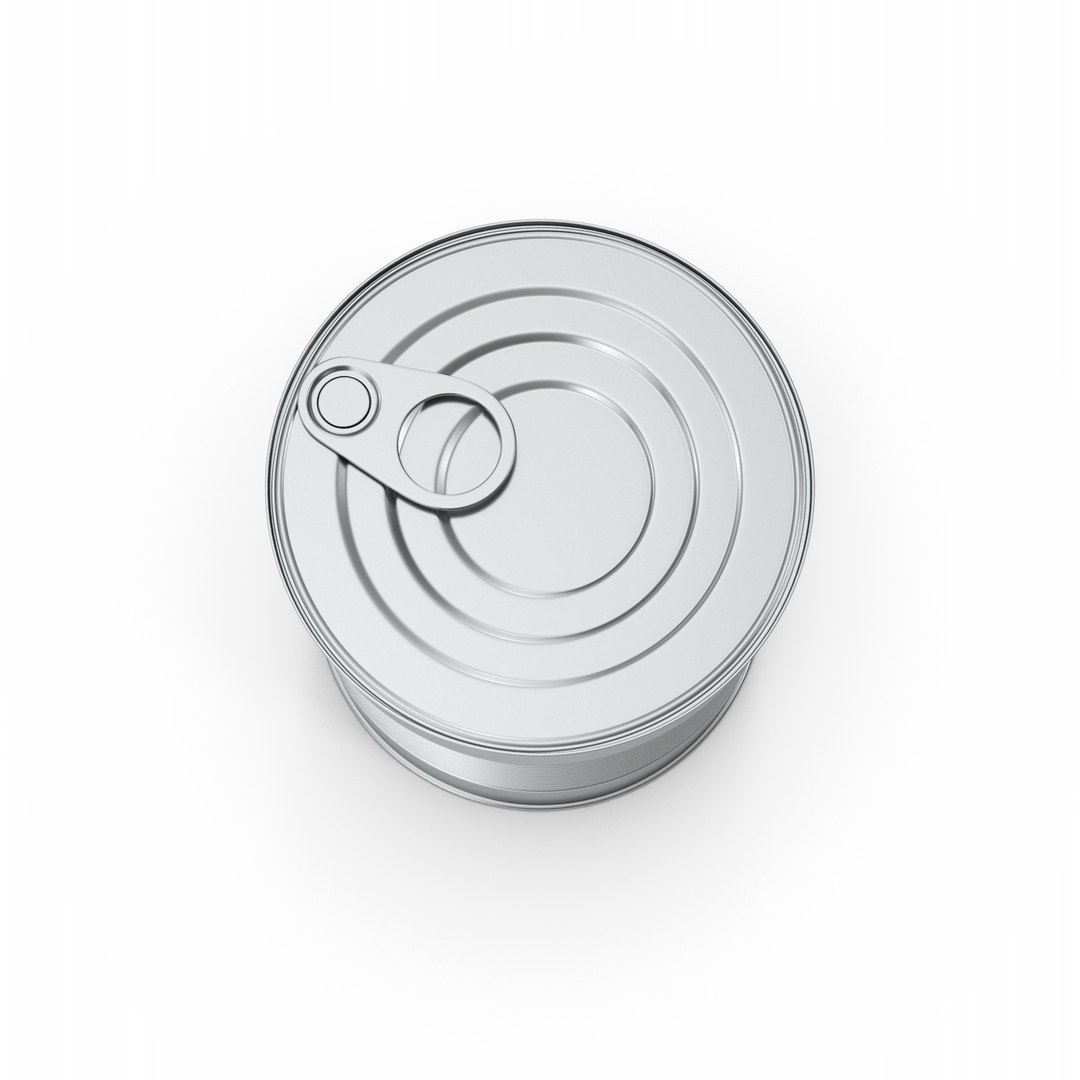 3D Steel Tin Can Model - TurboSquid 2250709