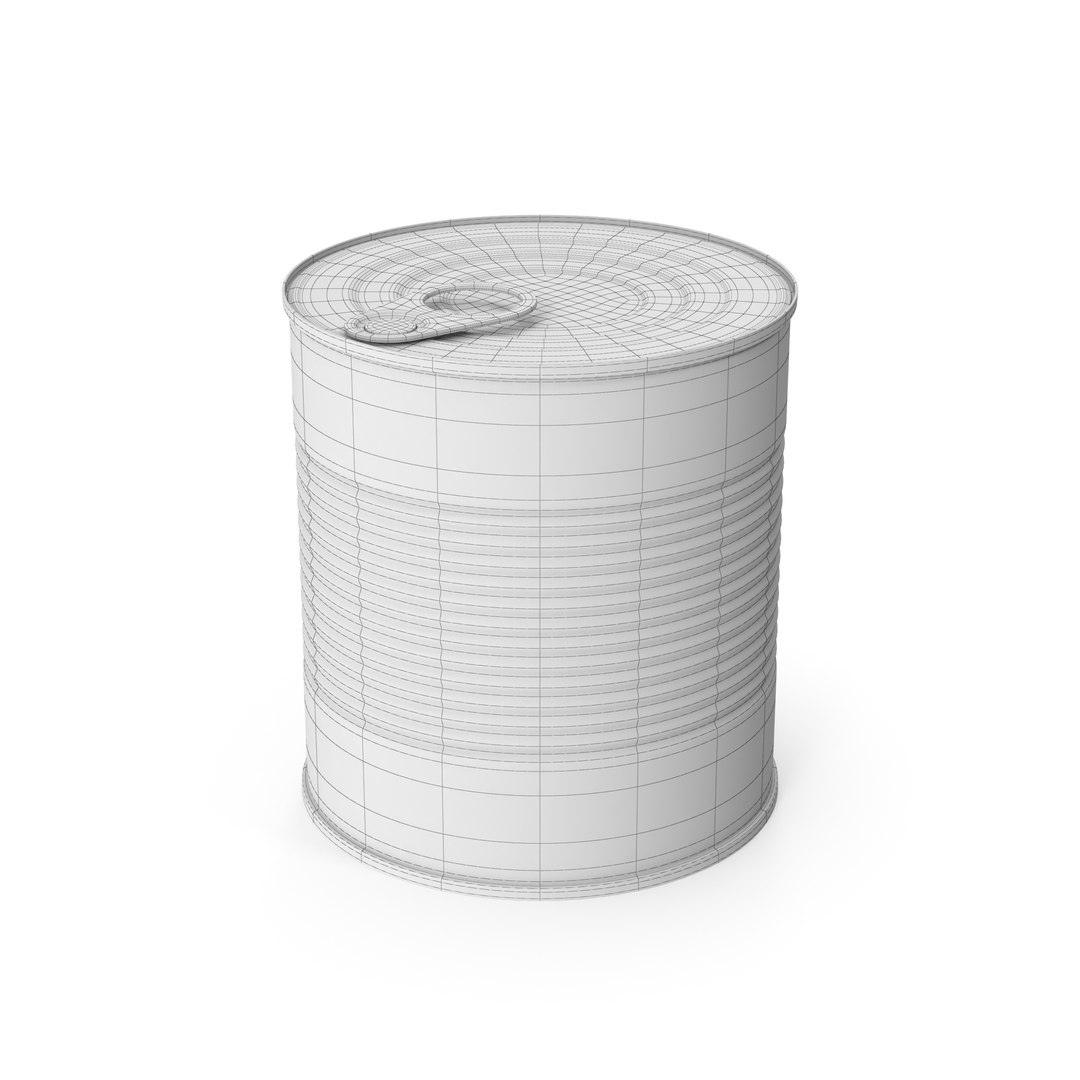 3D Steel Tin Can Model - TurboSquid 2250709