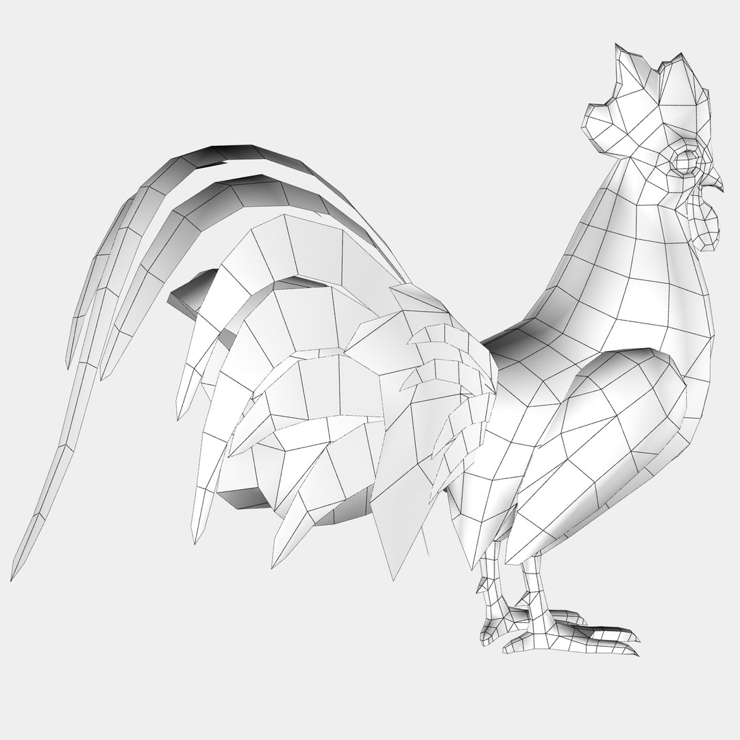 Rooster 3D Model - TurboSquid 1451674