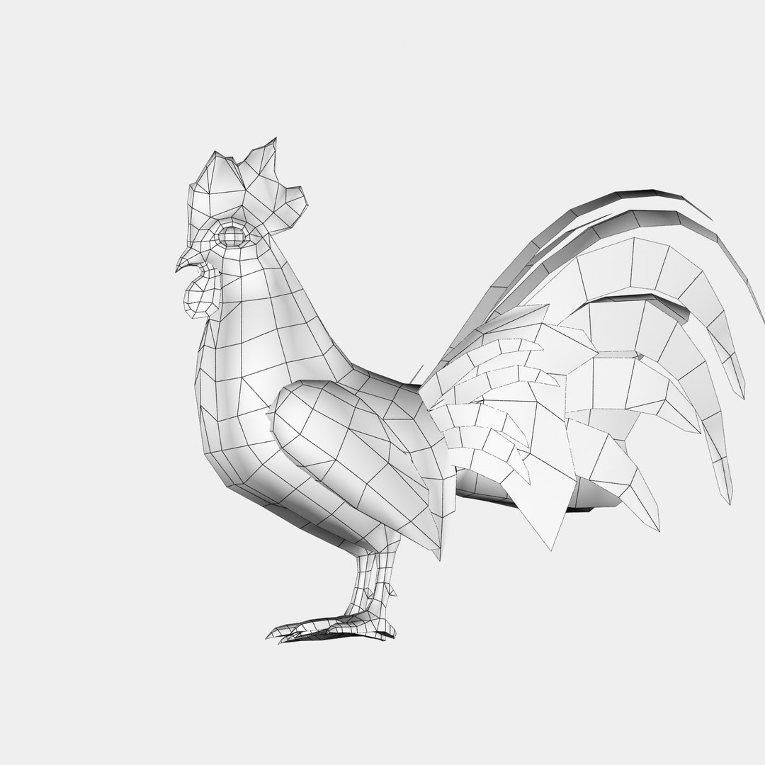 Rooster 3D Model - TurboSquid 1451674