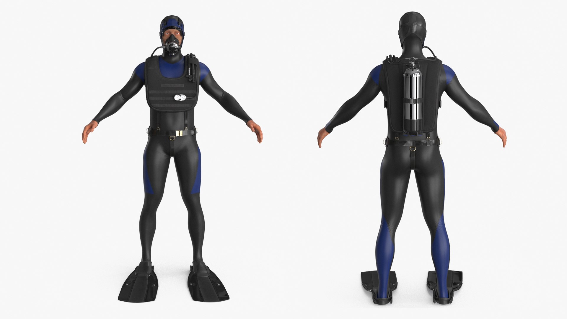 Sea Diver 3D model - TurboSquid 2180582