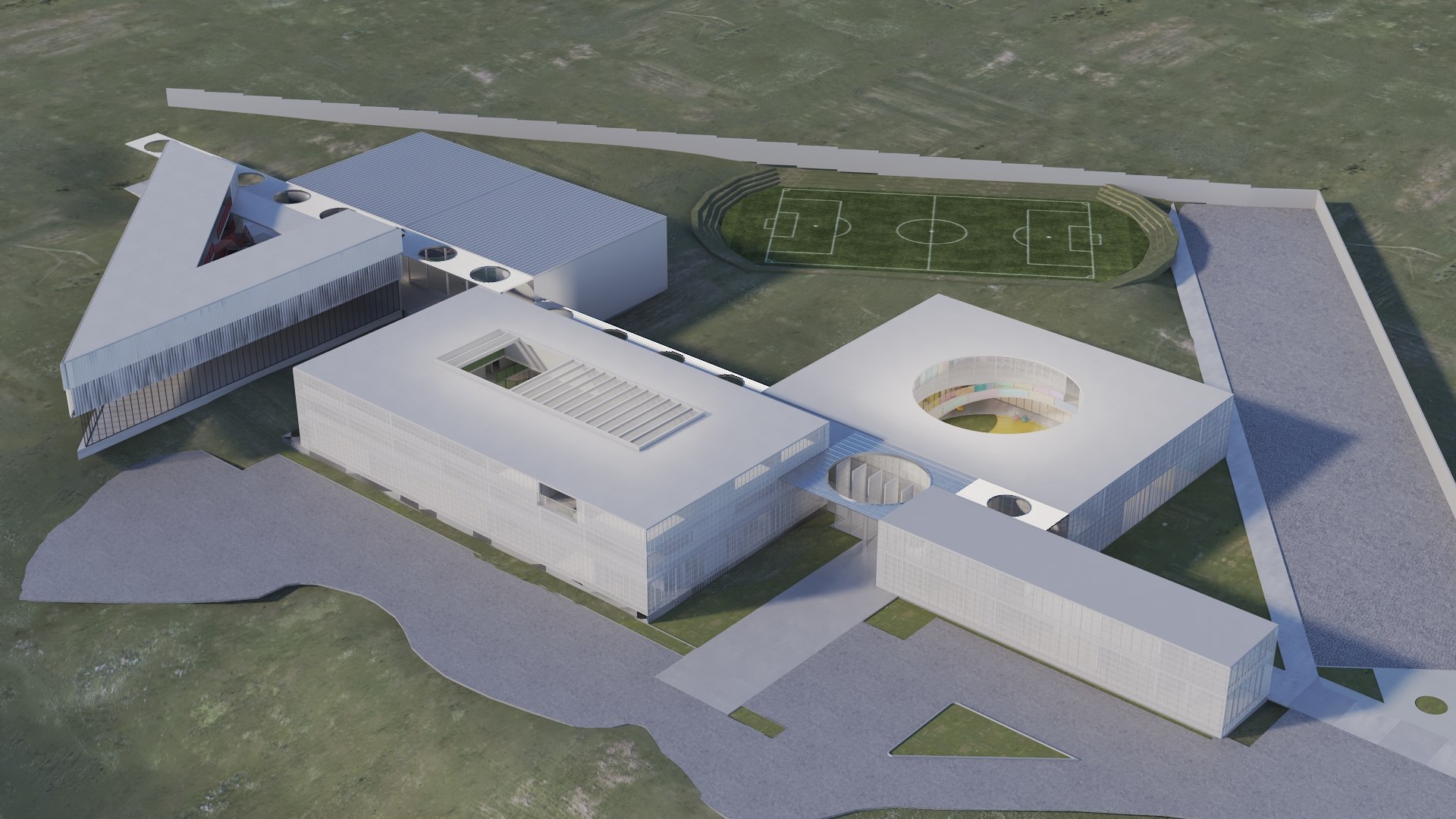 3D School Building Model - TurboSquid 1958100