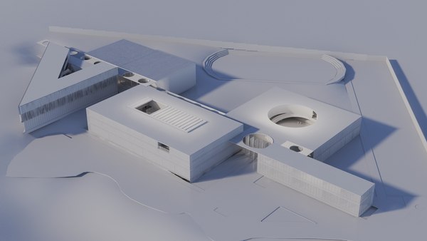3D School Building model - TurboSquid 1958100