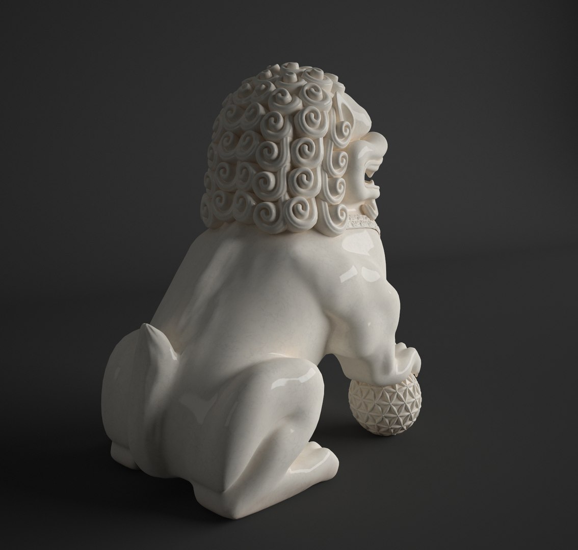3d Model Foo Dog