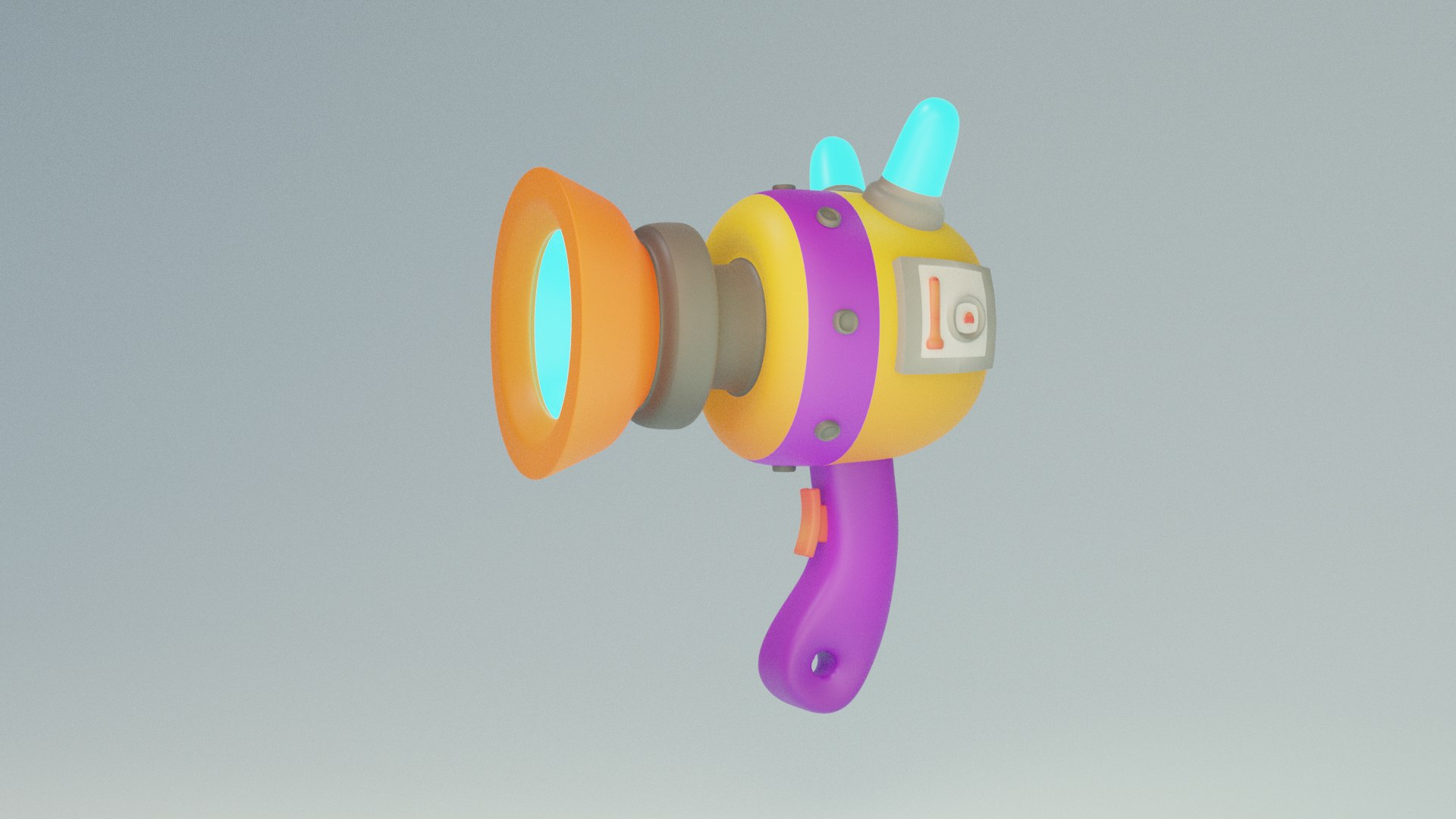 Space Cartoon Gun Package Model - TurboSquid 1874286