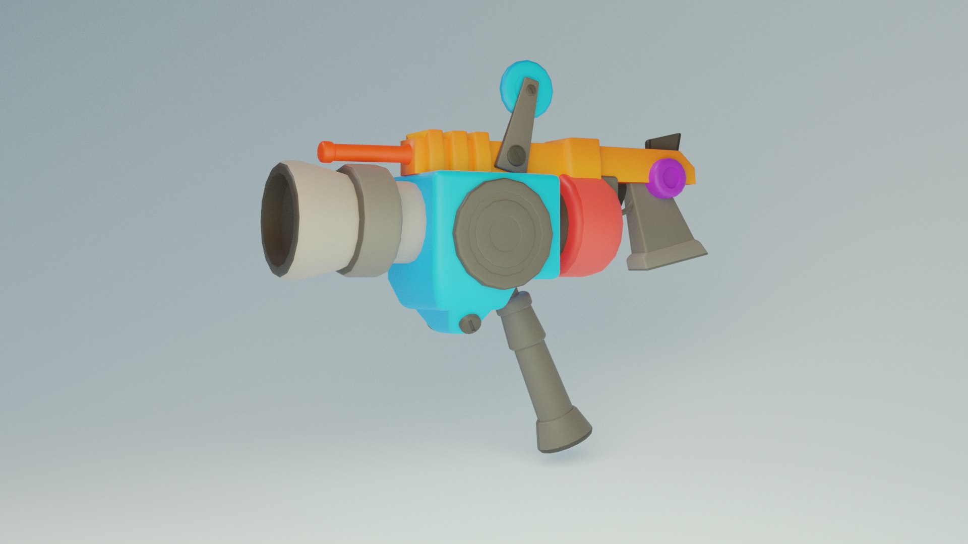 Space Cartoon Gun Package Model - TurboSquid 1874286