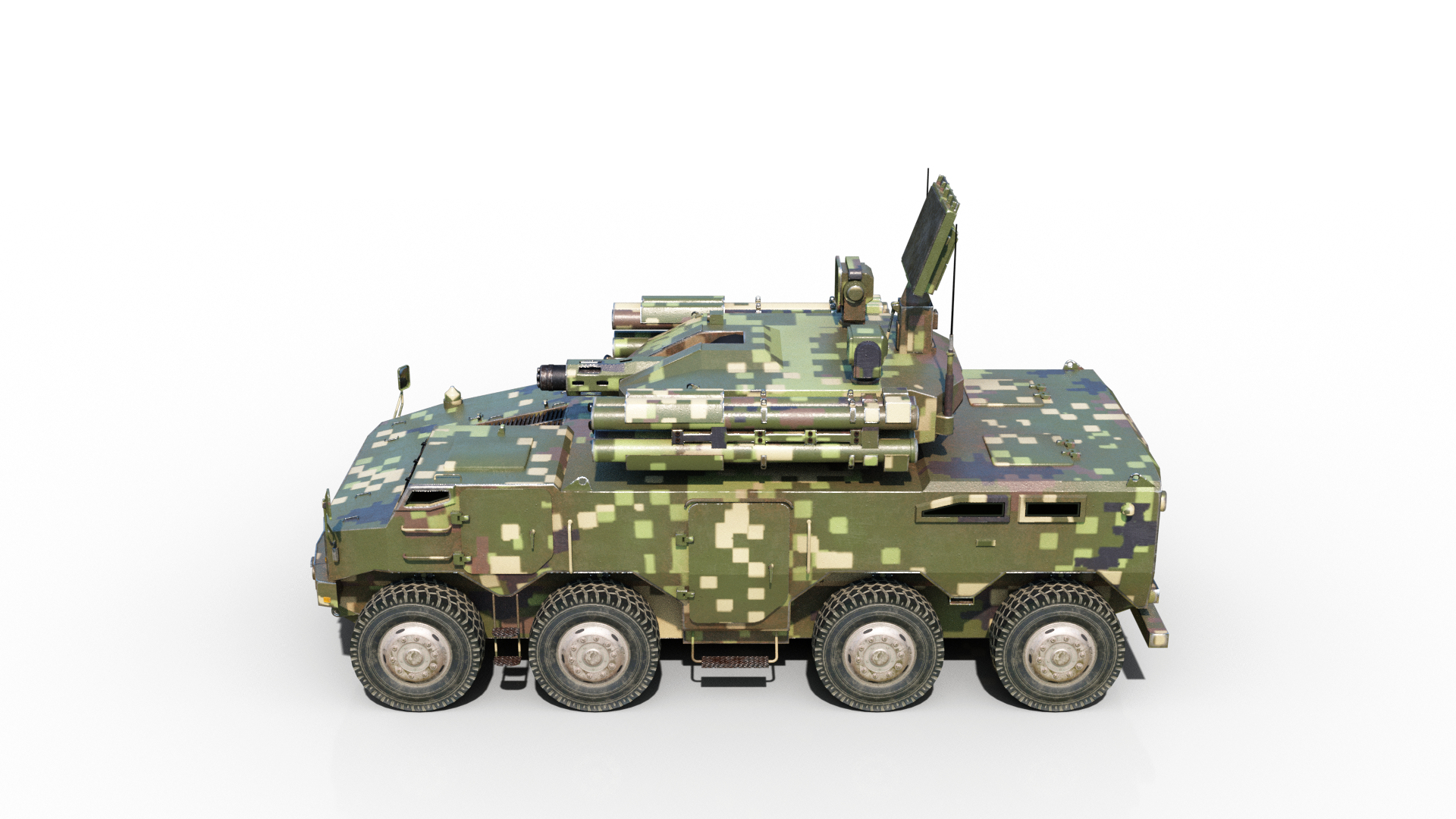 4 Coatings Of PLA Type 625E AA Gun Missile System PGL625 PGL-625 Model - TurboSquid 2400184