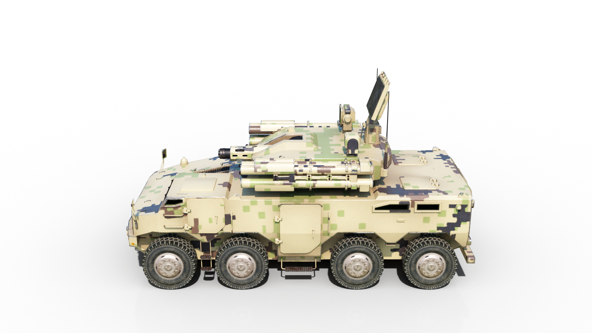 4 Coatings Of PLA Type 625E AA Gun Missile System PGL625 PGL-625 Model - TurboSquid 2400184