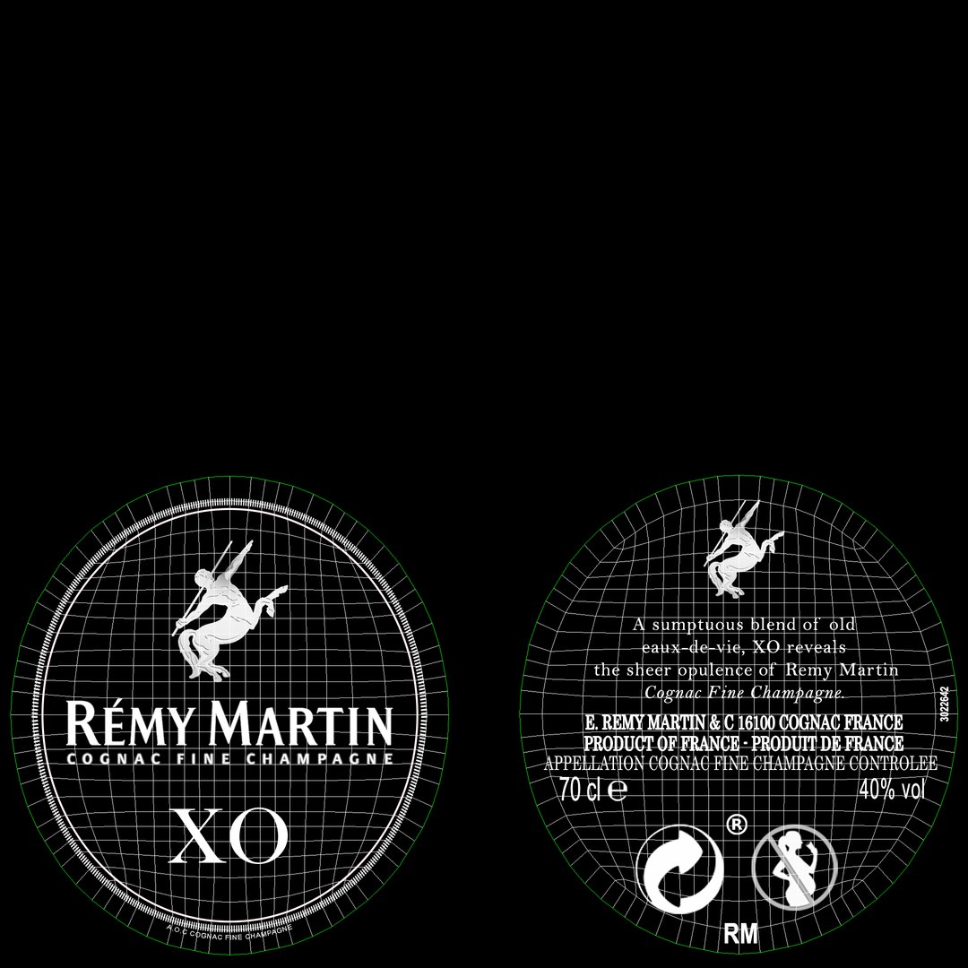 Remy Martin Xo Cognac 3D Model - TurboSquid 1378788