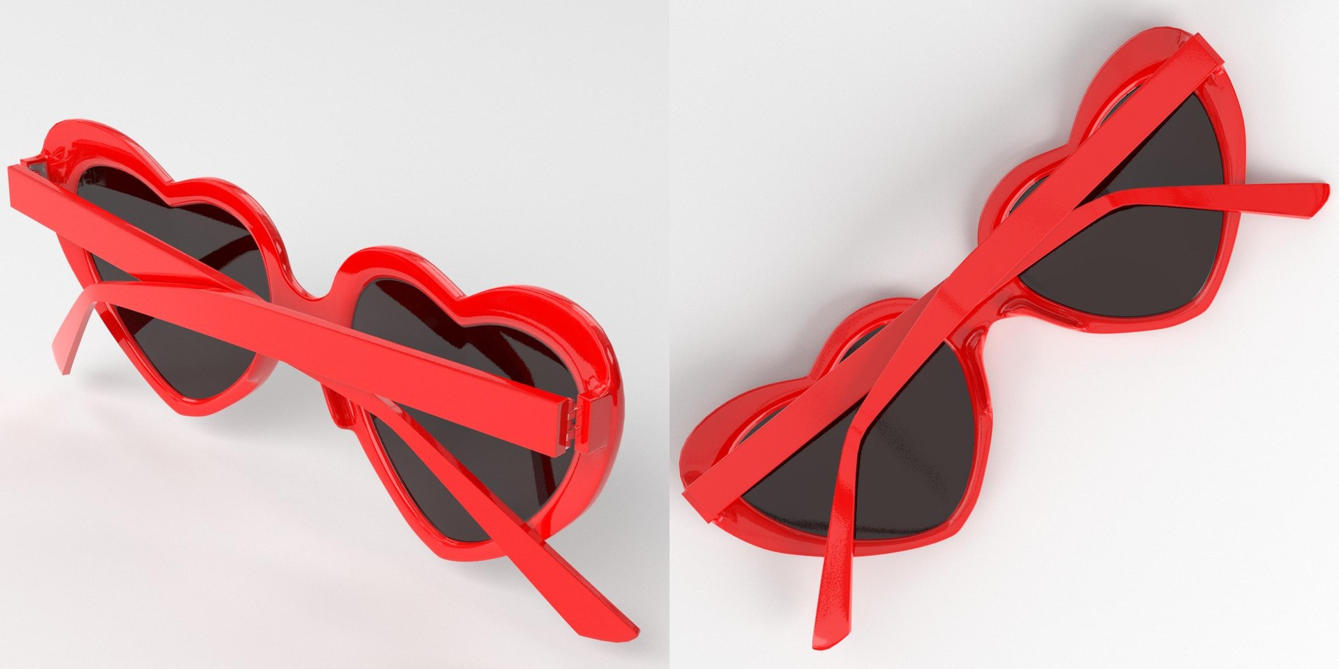 3D Sunglasses Heart Shaped Model - TurboSquid 1935674