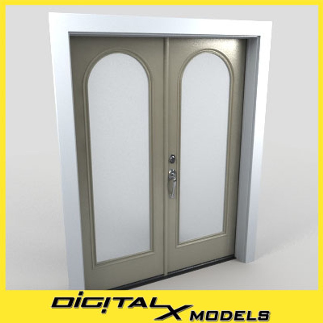 3d residential entry door model