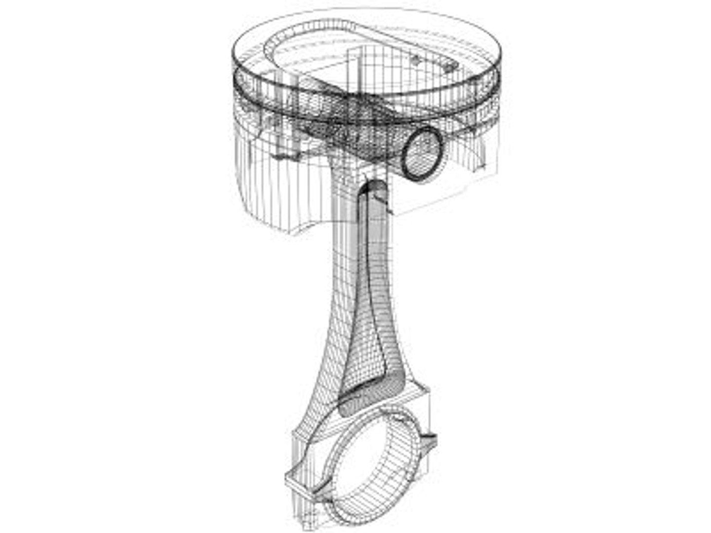 3d Piston Combustion Engine Model
