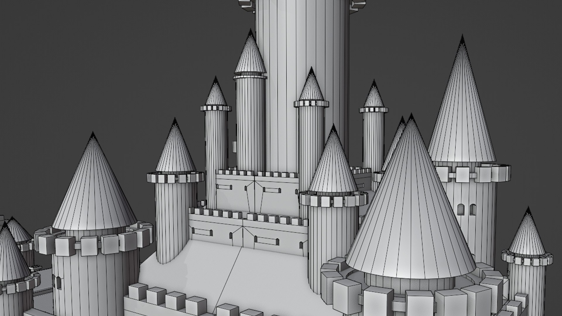 Low Poly Medieval Castle Town Pack 3D - TurboSquid 2186130