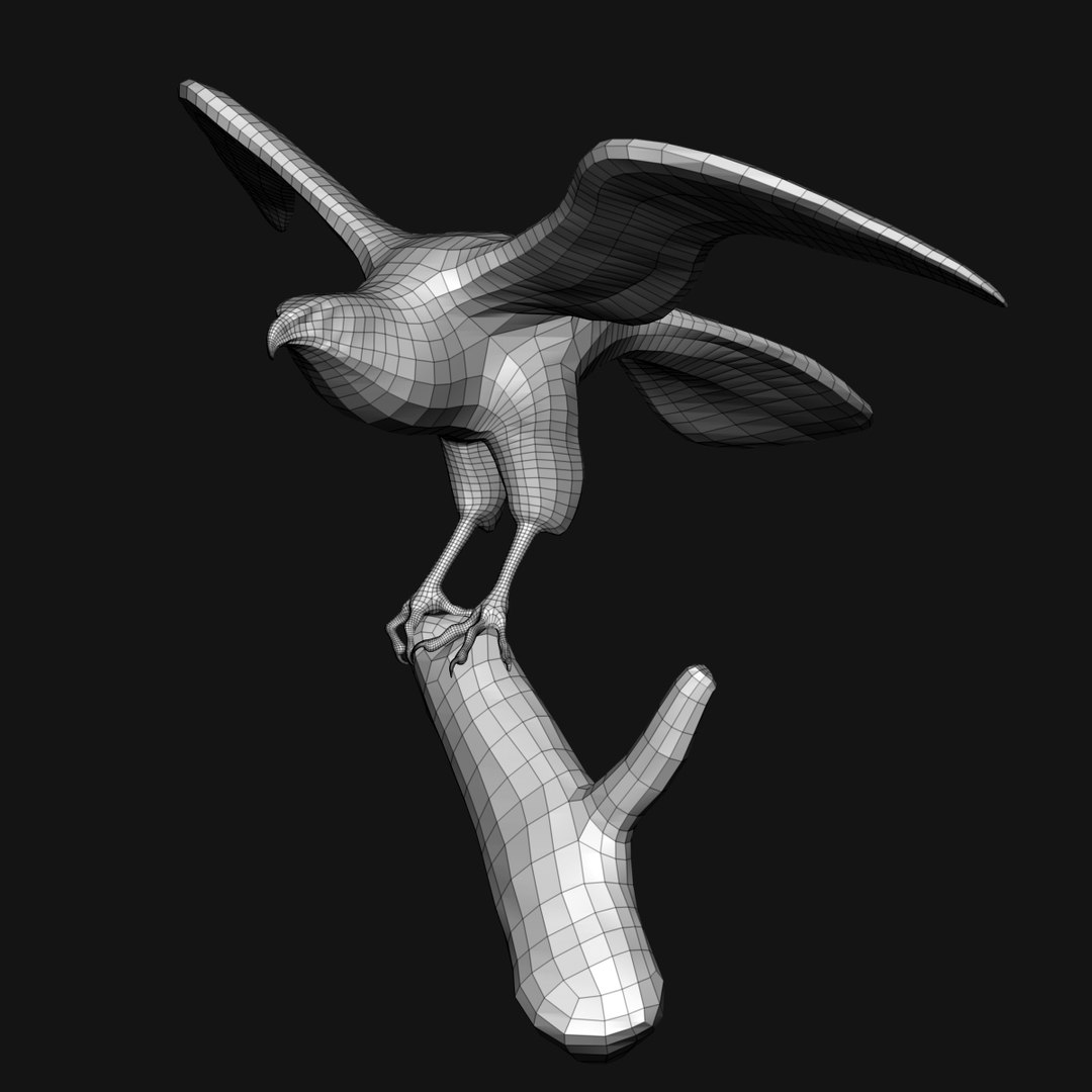 Obj Eagle Statue