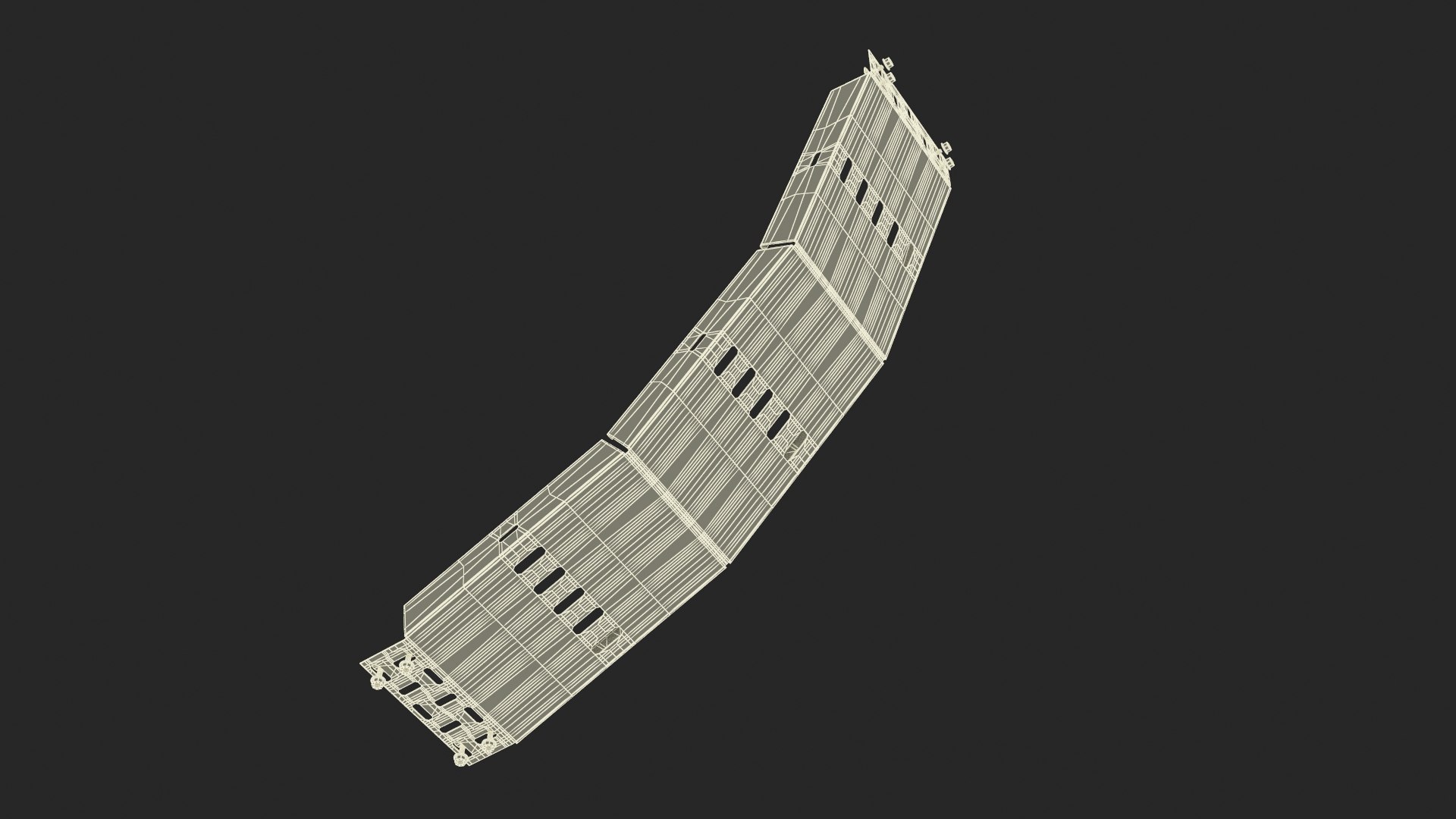 3D Cable Channel Vertical Bend Model - TurboSquid 2149409
