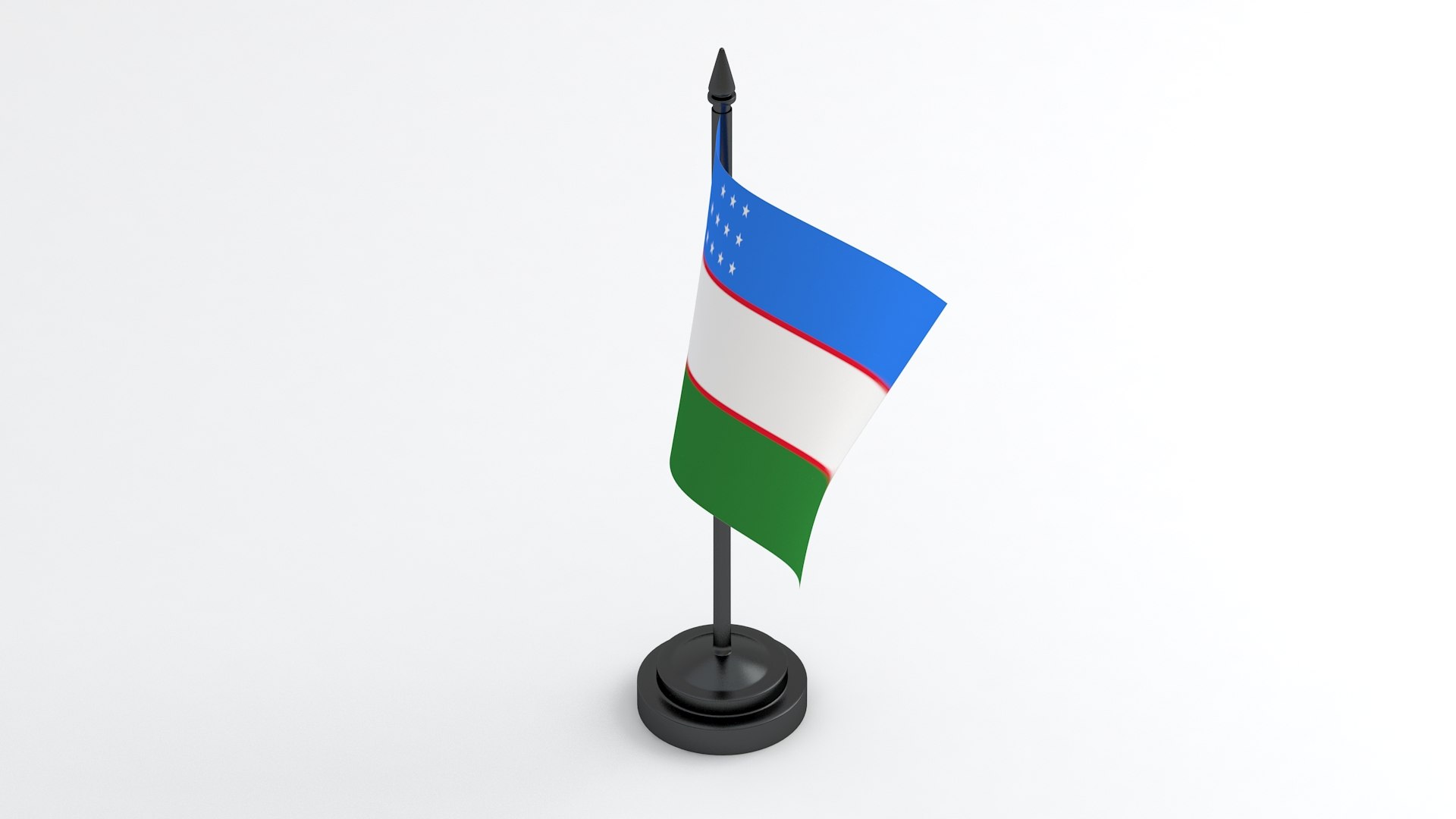 3D Model Table Flag Uzbekistan - TurboSquid 2408304