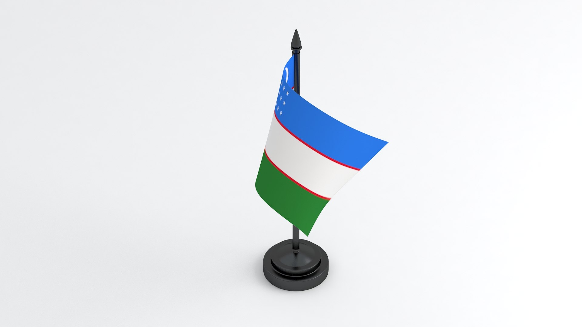 3D Model Table Flag Uzbekistan - TurboSquid 2408304