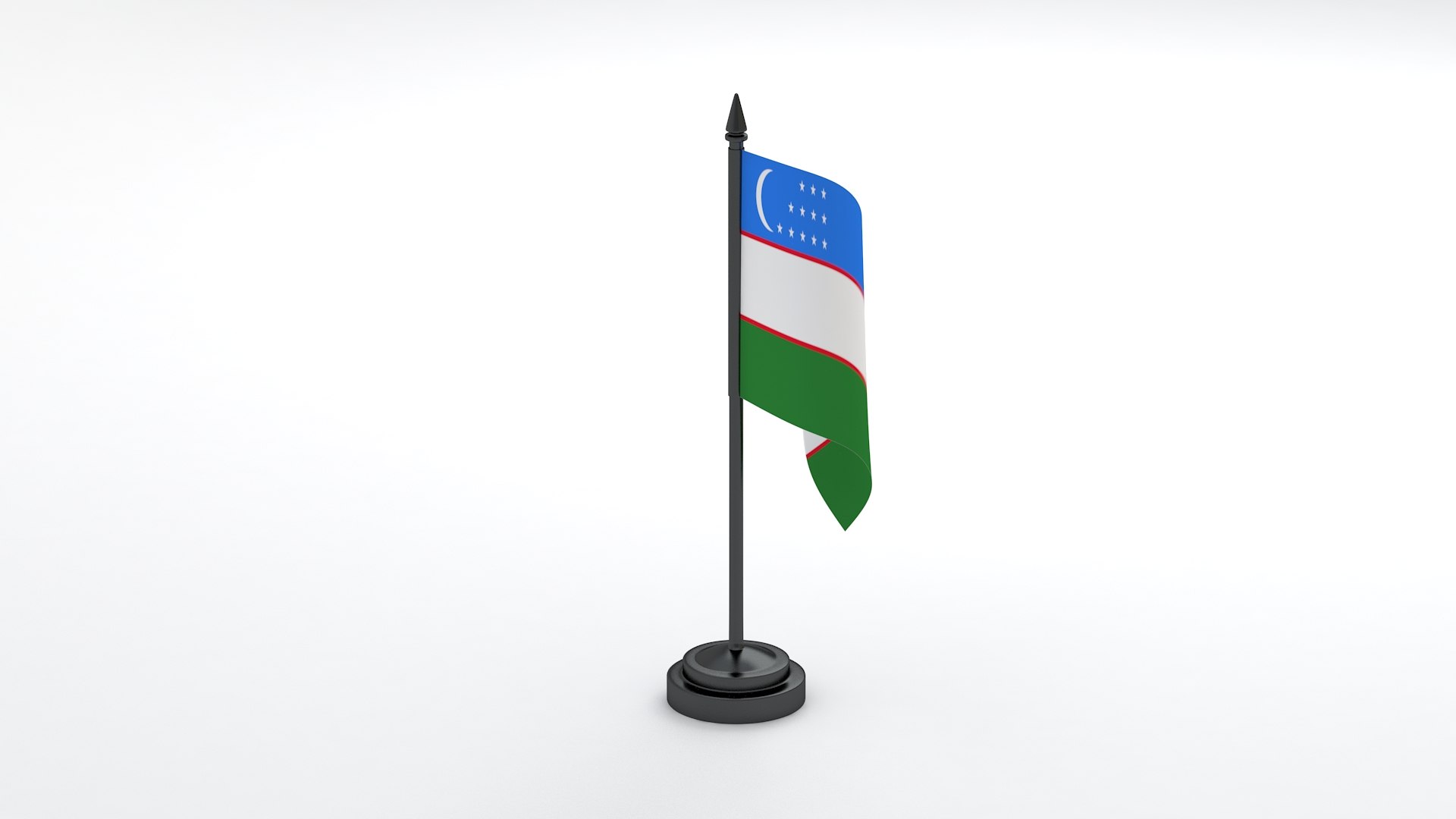 3D Model Table Flag Uzbekistan - TurboSquid 2408304
