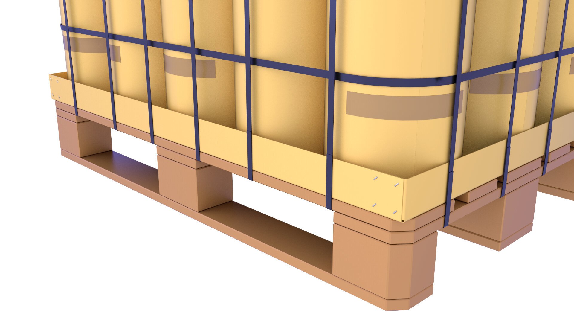 Pallet With Rolls Paper 7 3D Model - TurboSquid 2003178